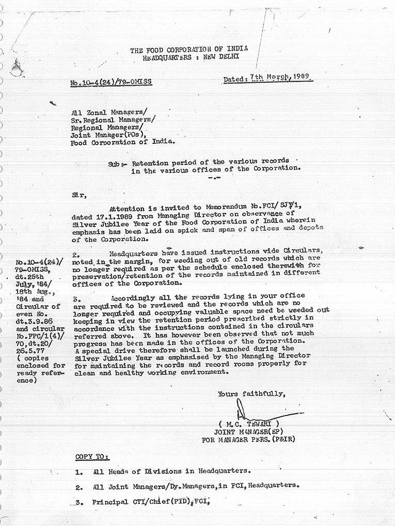 Weeding Out Circulars