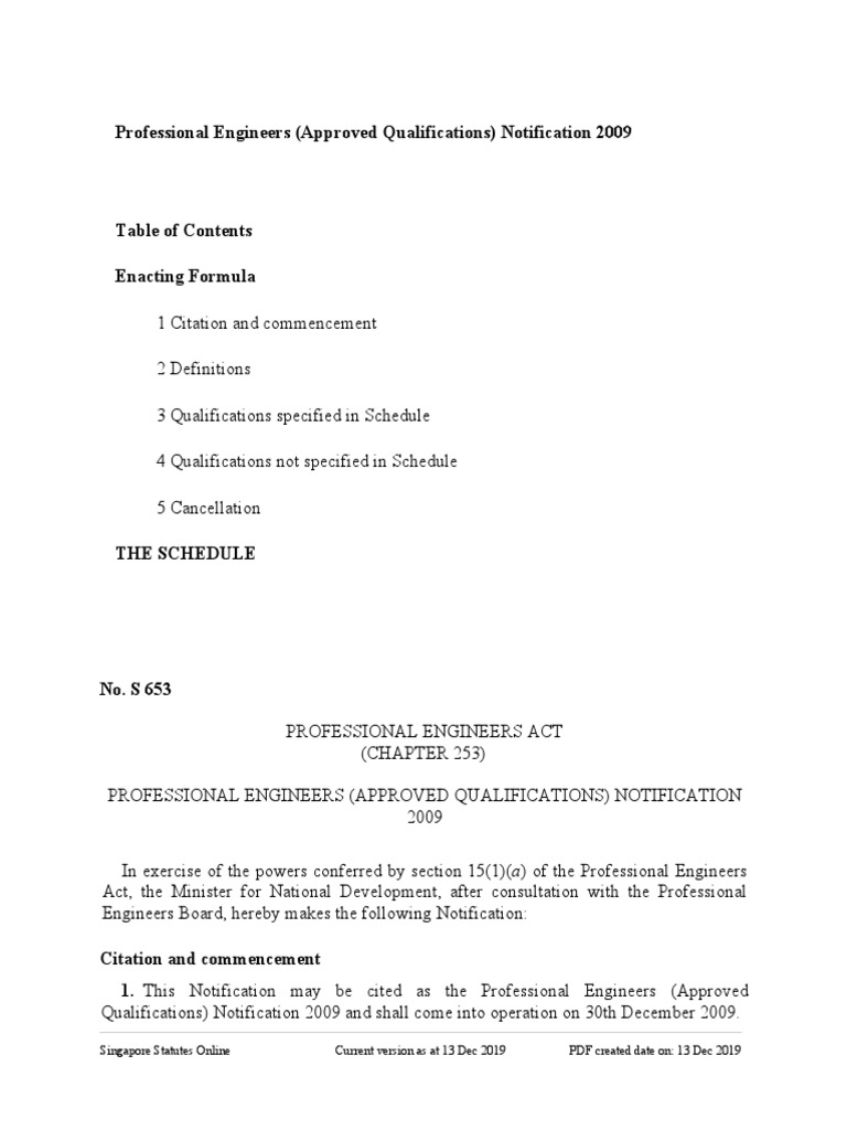 Professional Engineers (Approved Qualifications) | Download Free PDF ...