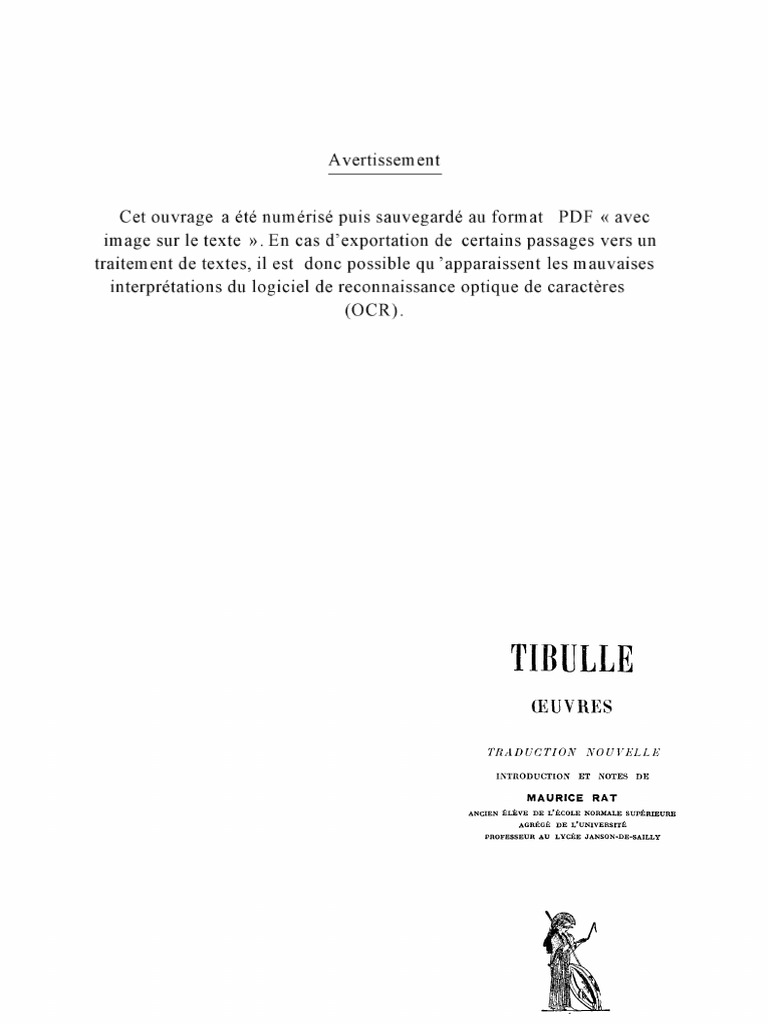Tibulle | PDF | Poésie