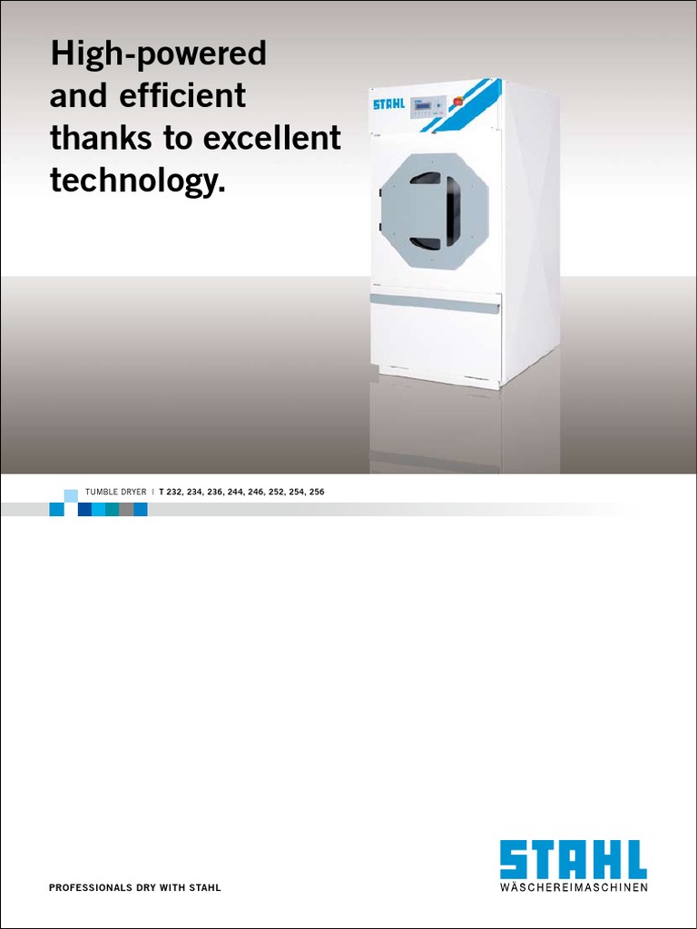 Efficient Tumble Dryers by STAHL | PDF | Clothes Dryer | Mechanical ...