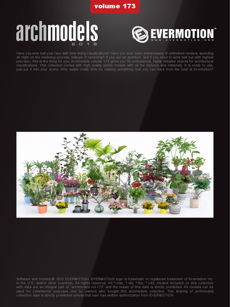 Archmodels Vol 173 PDF | PDF | Texture Mapping | Trademark