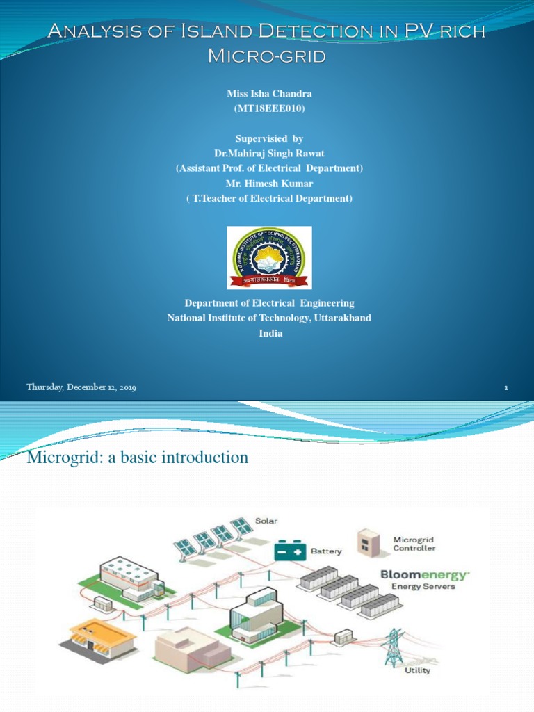 Analysis of Island Detection in PV Rich Micro-Grid2 PDF | Download Free PDF | Electrical Grid ...
