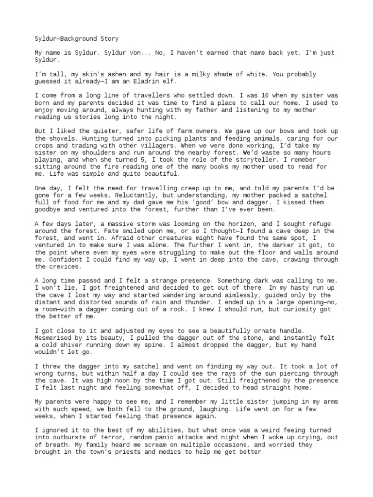 DND Backstory - Monk - Haunted One | PDF | Demons