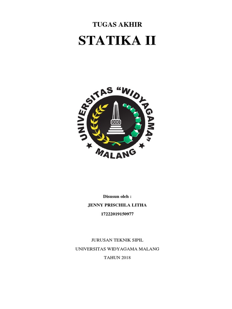 Jenny Prischila Litha - 171222019150977 - Statika Ii PDF | PDF