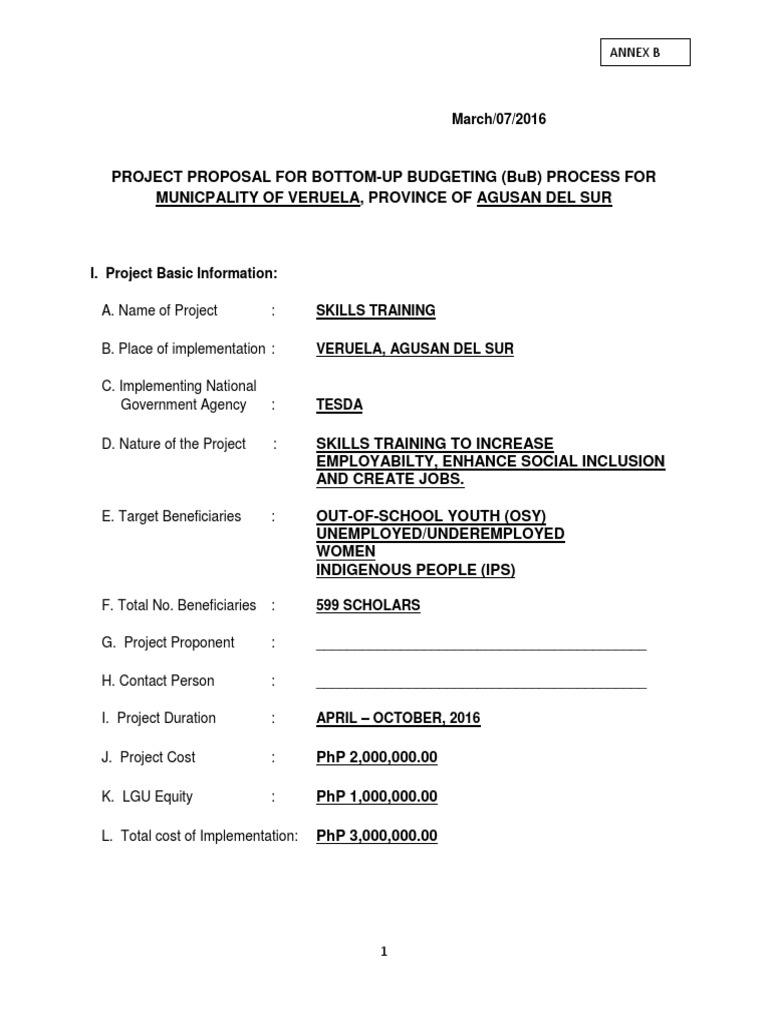 BUB Project Proposal - VERUELA | PDF | Cooking | Economies