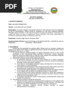 ACTIVITY PROPOSAL Filipino Values Month Celebration | PDF | Philippines