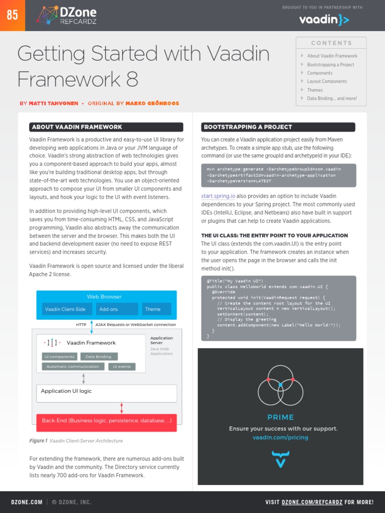 Getting Started With Vaadin Framework 8 | PDF | Class (Computer ... Getting Started With Vaadin Framework 8 | PDF | Class (Computer ...