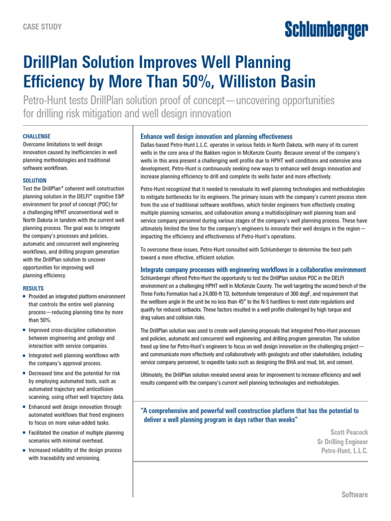 DrillPlan - Case Study | PDF | Innovation | Engineering