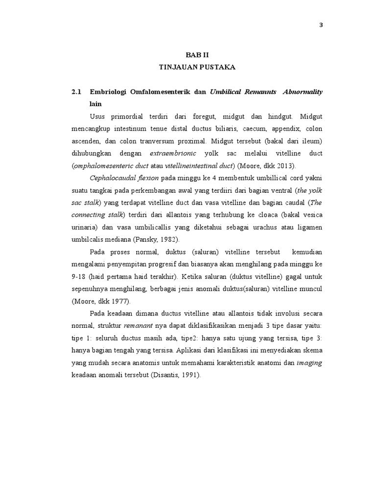 Anomali Ductus Vitellinus dan Gejalanya | PDF | Sains & Matematika