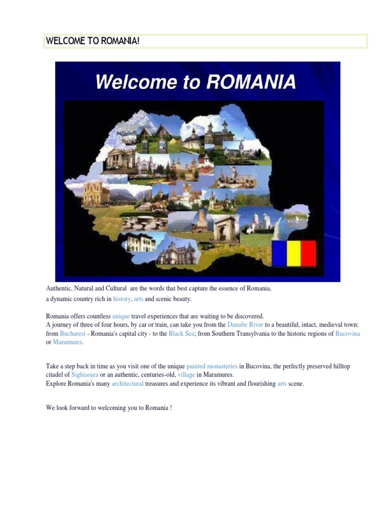 Welcome To Romania | PDF | Romania