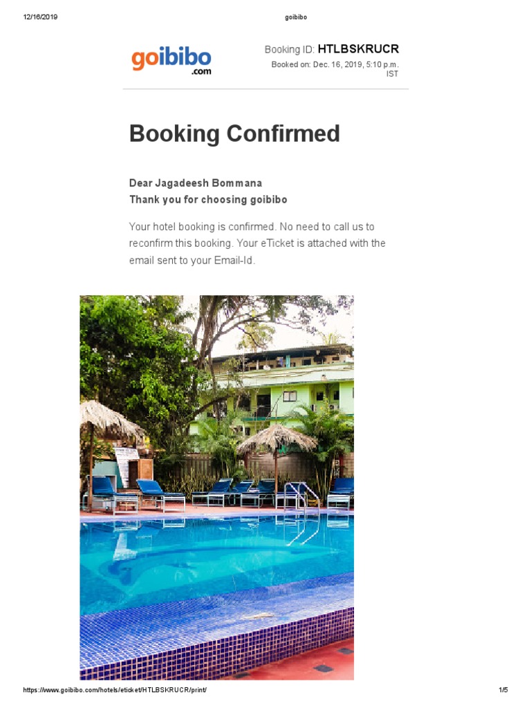 Goa Room Booking | PDF | Hotel And Accommodation | Business