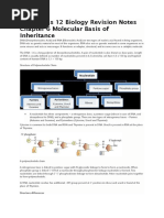 Biology Chapter 5 Molecular Basis of Inheritance Class 12 Notes PDF ...