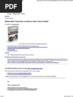 Hendershot Fuel-less Generator Overview | PDF | Fuels | Electric Generator