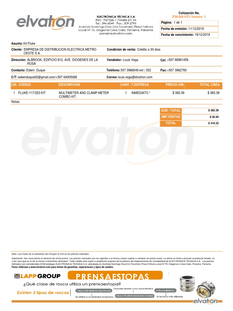 Kit Fluke PDF | PDF | Economias | Business