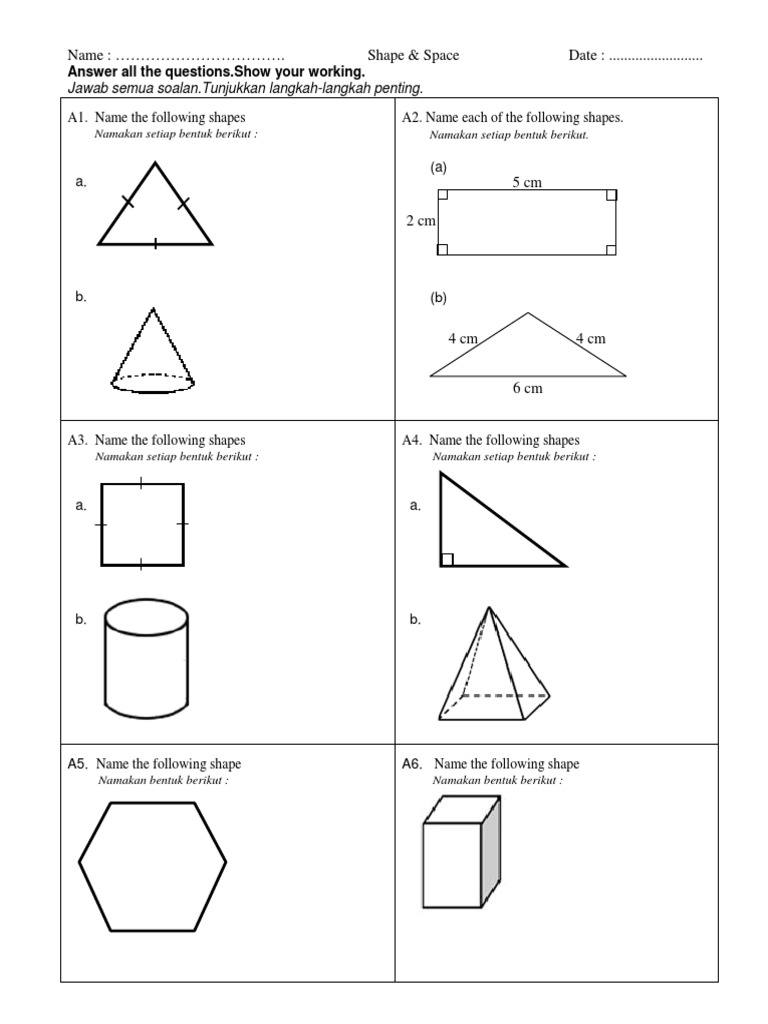 Revision - Shape and Space PDF | PDF