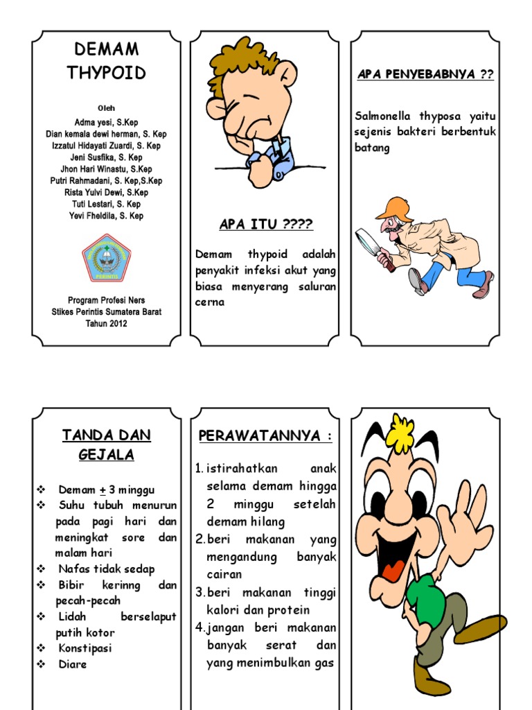 Leaflet Demam Thypoid | PDF