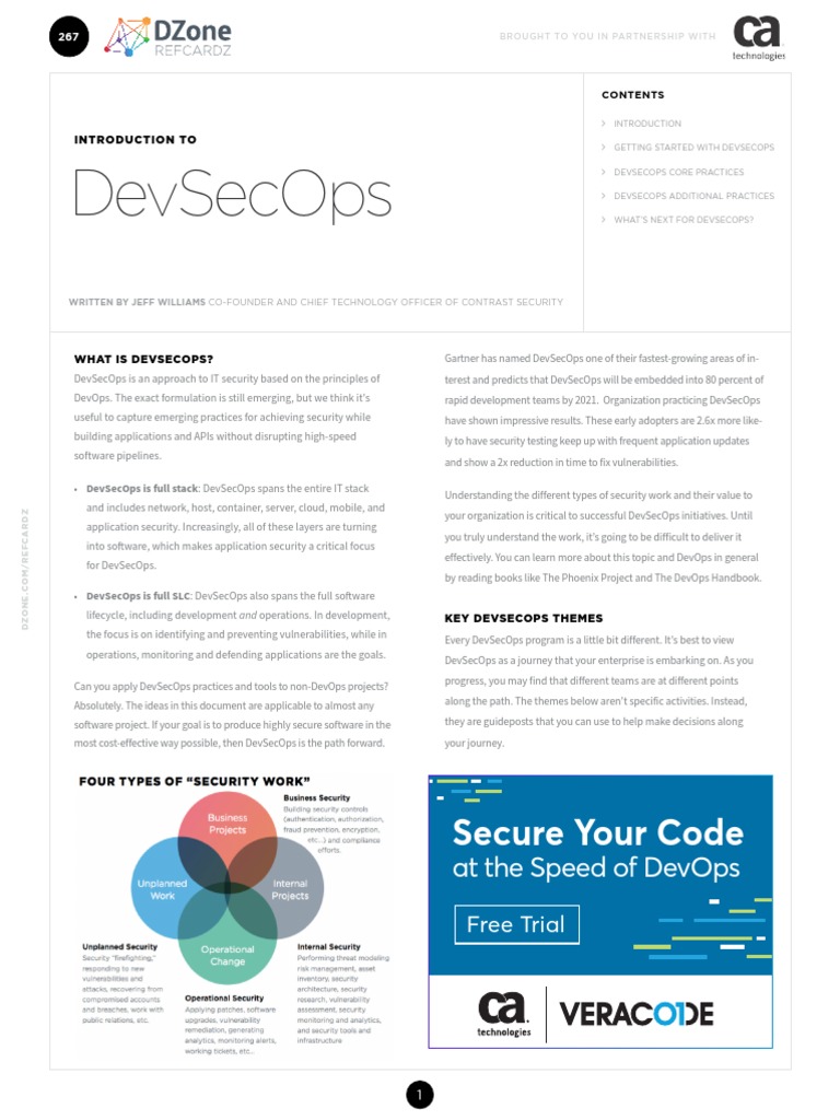 Dzone Refcard265 Devsecops | PDF | Computer Security | Security