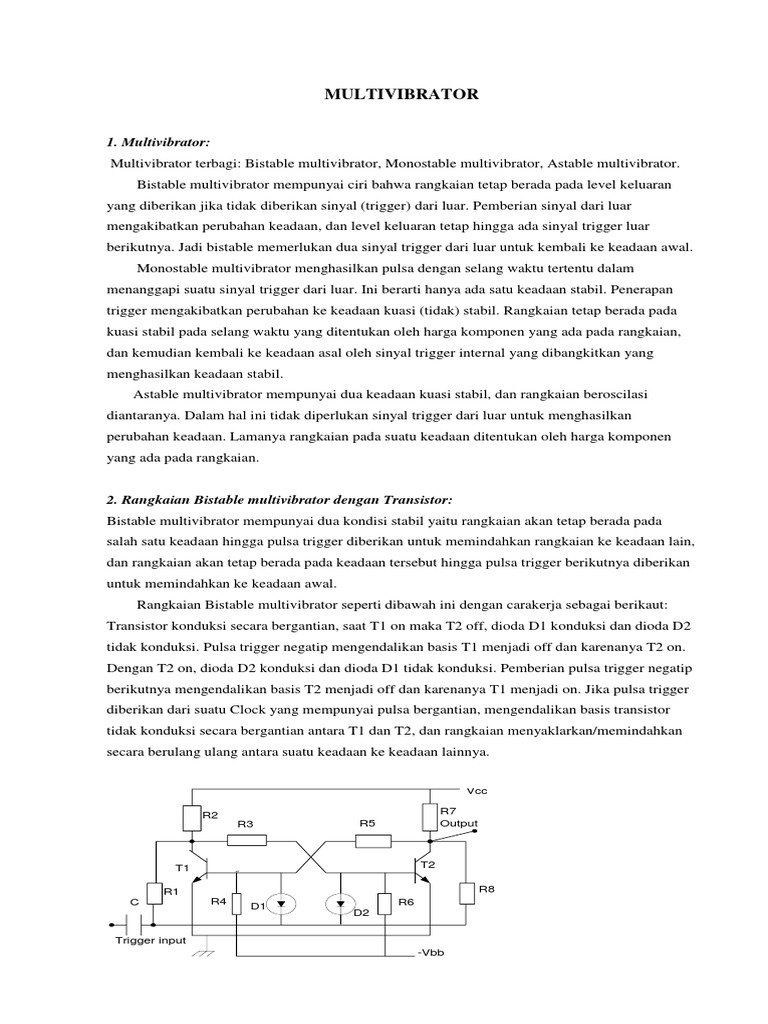 Materi - 6 Multivibrator | PDF