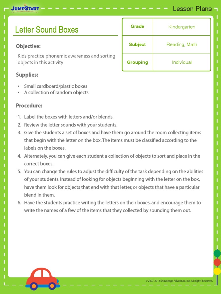 Letter Sound Boxes PDF | PDF