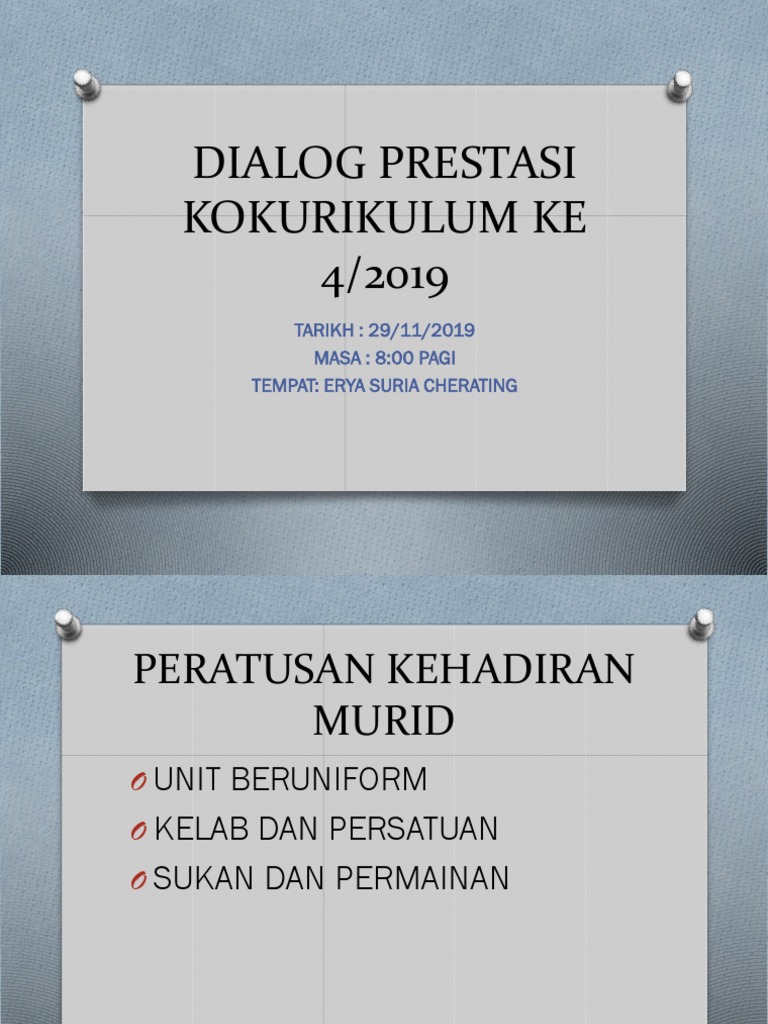 Dialog Prestasi Kokurikulum Ke 4 | PDF