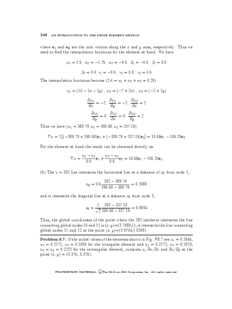 Fem Intro2 | PDF | Matrix (Mathematics) | Mathematical Relations