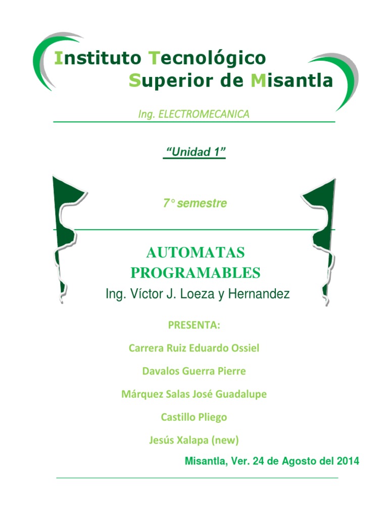 Automatas Programables Unidad 1 Pdf Pdf Controlador Lógico