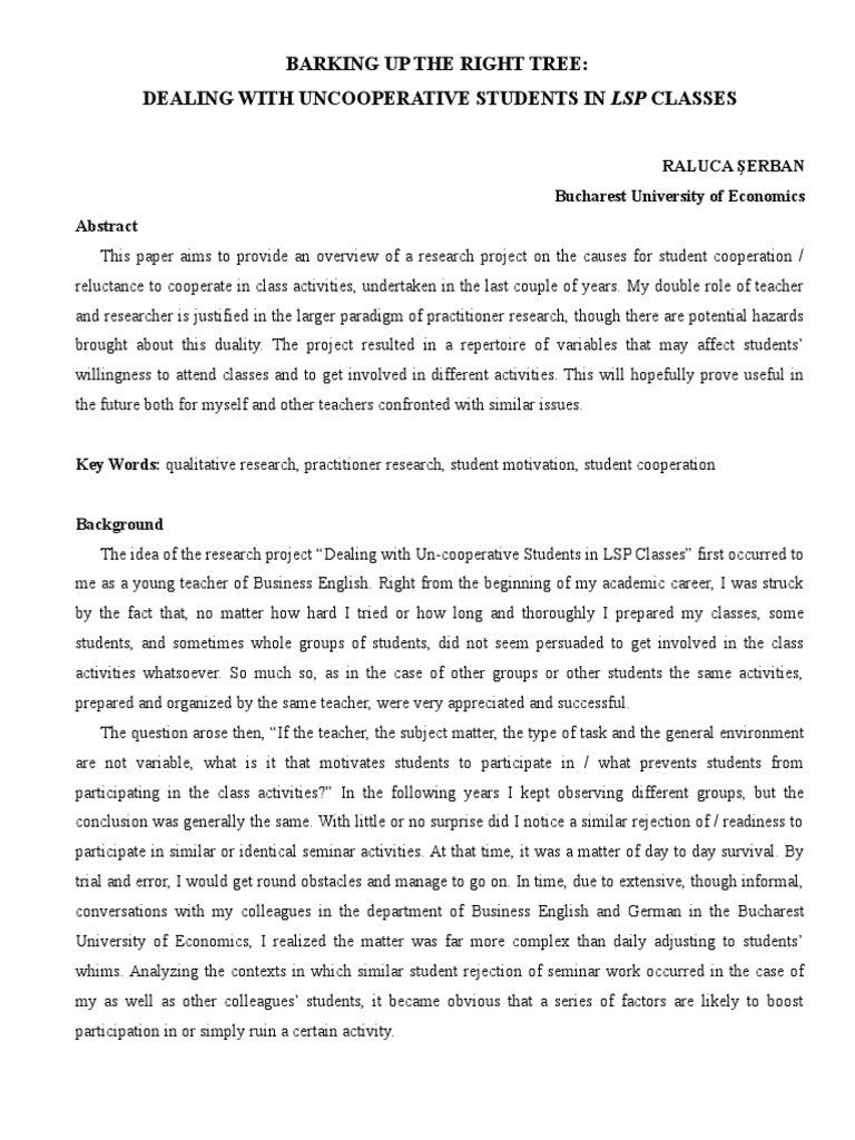 Sample Writing About Research Findings | PDF | Bias | Question