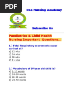 102 TOP Pediatrics Multiple Choice Questions and Answers All Medical ...