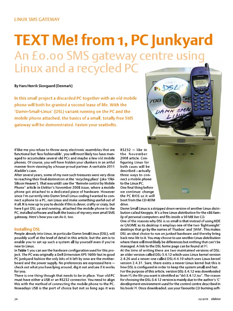 Linux SMS Gateway | PDF