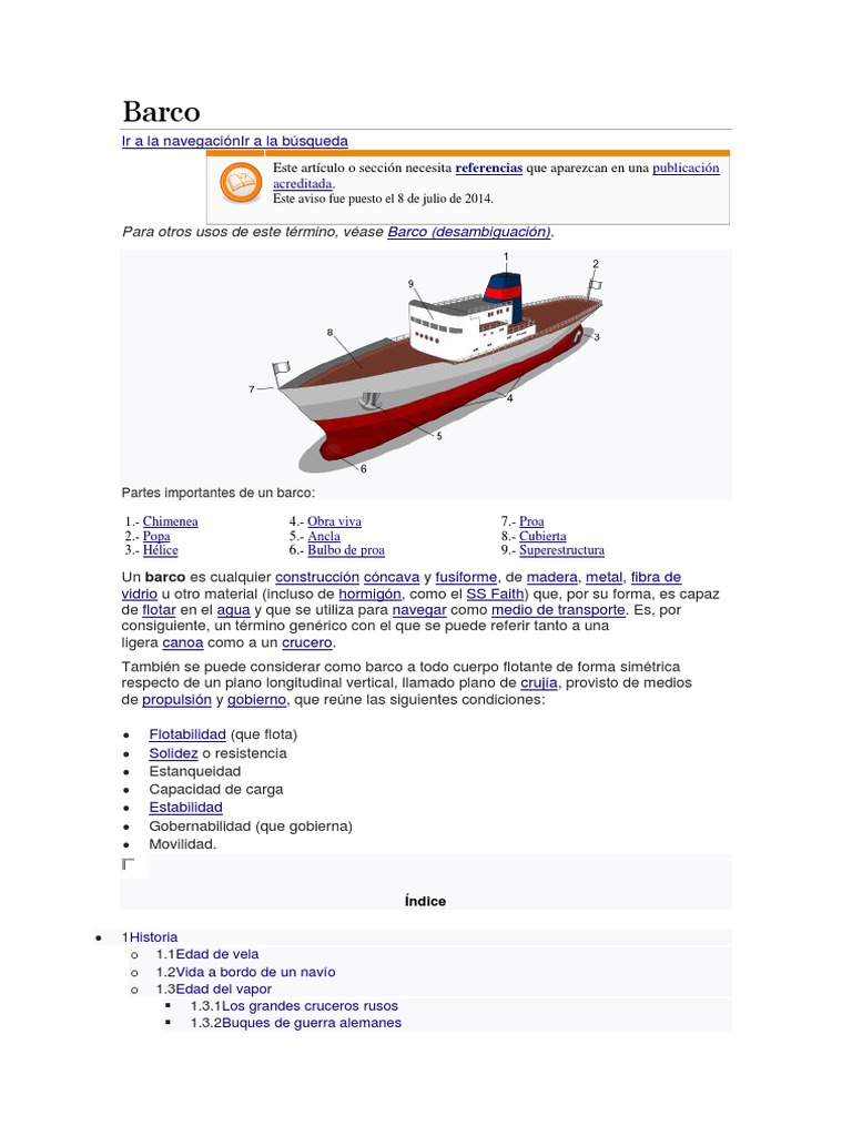 Barco | PDF | Barcos | Tipos de barcos
