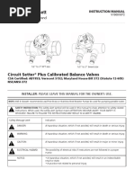 Circuit Setter Sizing Guidelines | PDF | Dynamics (Mechanics) | Plumbing