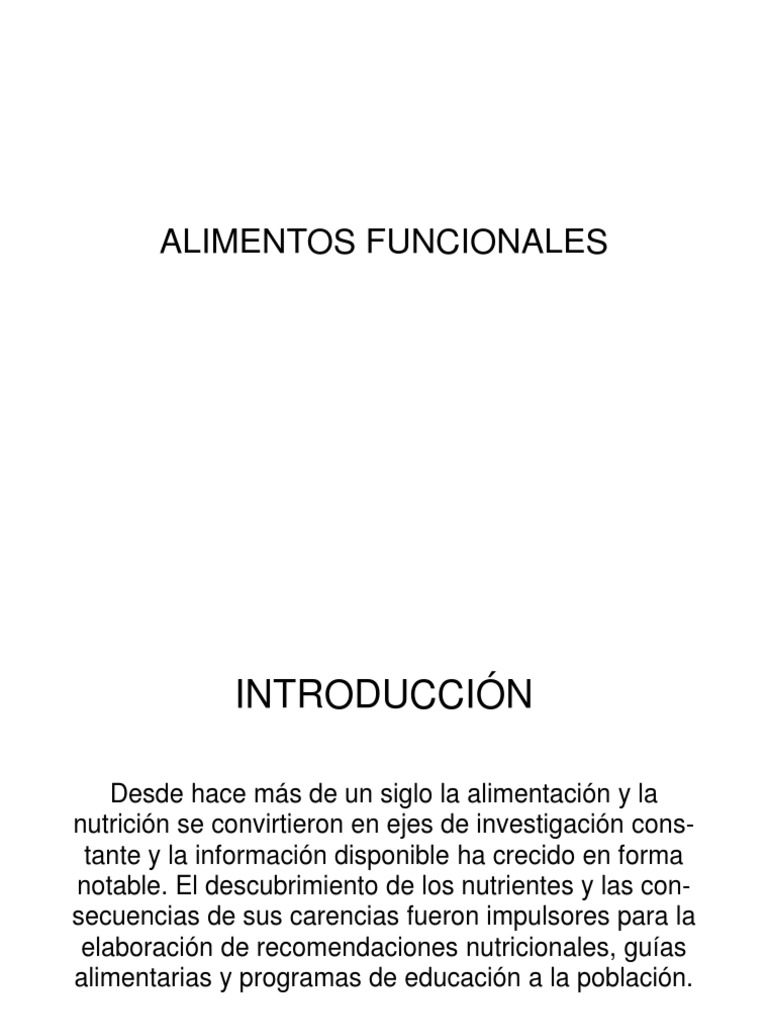 Alimentos Funcionales | Descargar gratis PDF | Comida funcional | Alimentos