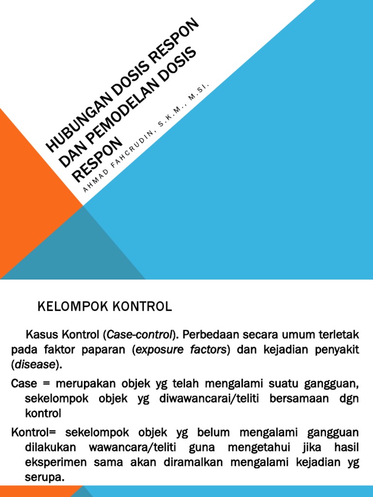 Hubungan Dosis Respon Dan Pemodelan Dosis Respon - Student | PDF