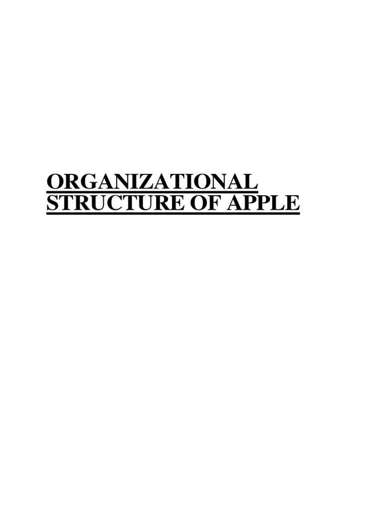 Ot Apple | PDF | Organizational Structure | Apple Inc.