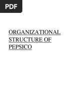 Organisational Structure | PDF | Pepsi Co | Organizational Structure