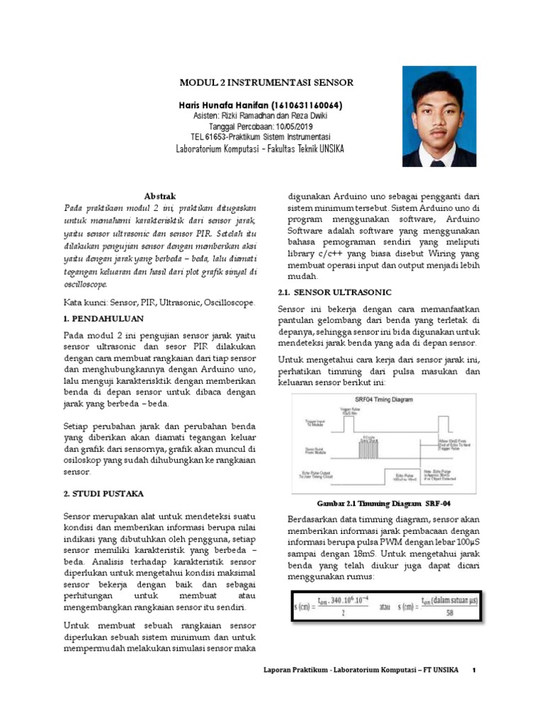 Modul 2 Sensor Jarak Dan Sensor Pir Pdf