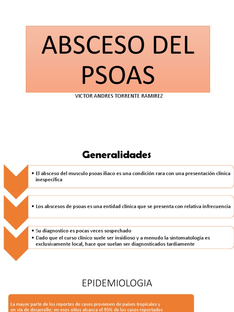 Absceso del Psoas: Diagnóstico y Tratamiento | PDF | Medicina ...