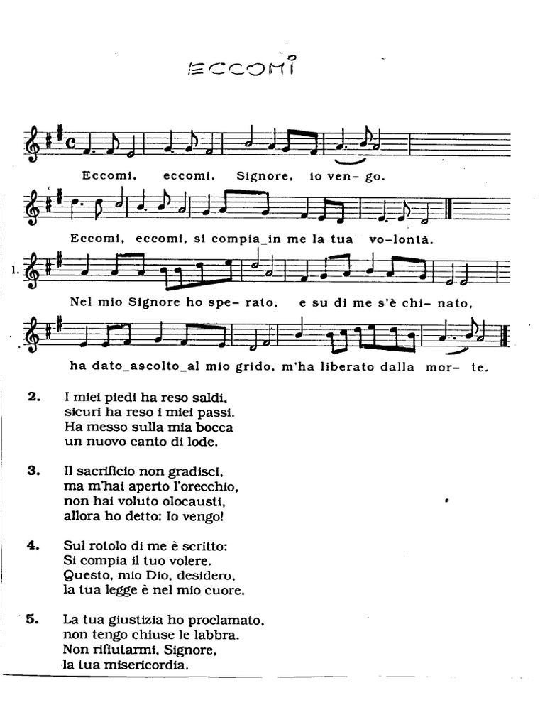 Frisina Eccomi | PDF