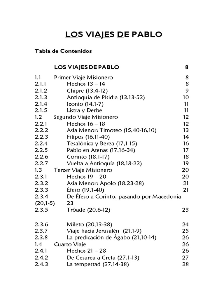 Los Tres Viajes de Pablo | PDF | Bernabé | Pablo el apóstol