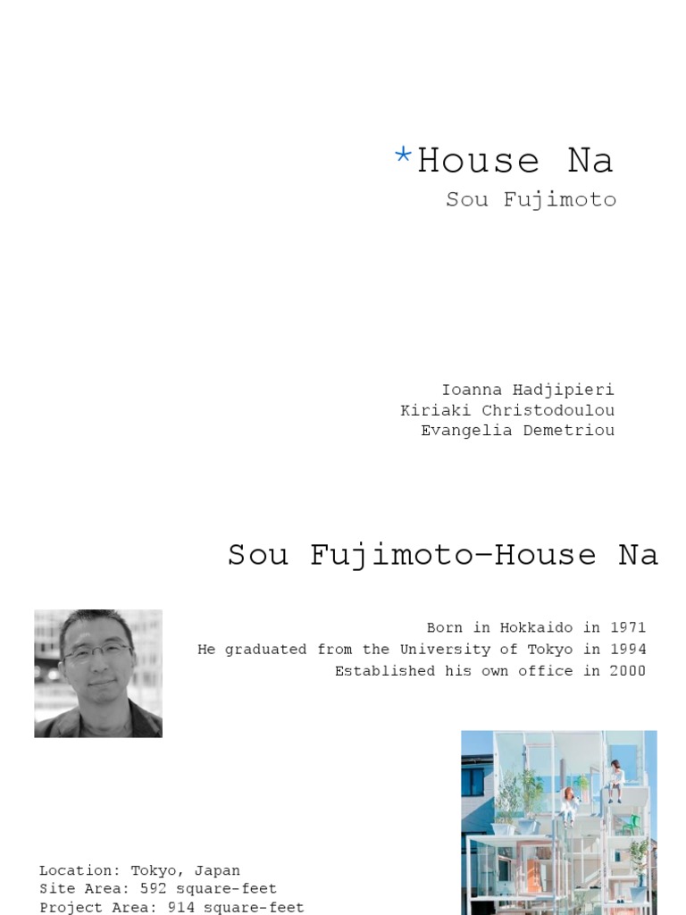 Na House Sou Fujimoto | PDF | Window | Architectural Design