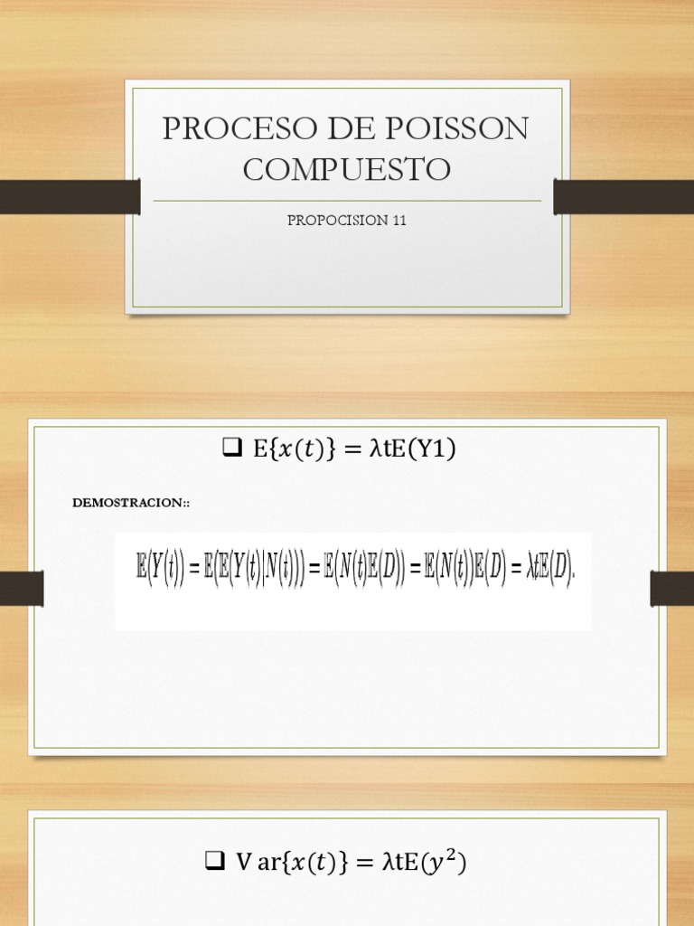 Proceso de Poisson Compuesto | PDF