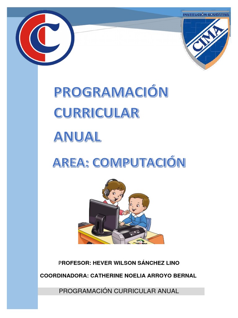 Programacion Anual 2016 Computacion Primaria | PDF | Salón de clases | Maestros