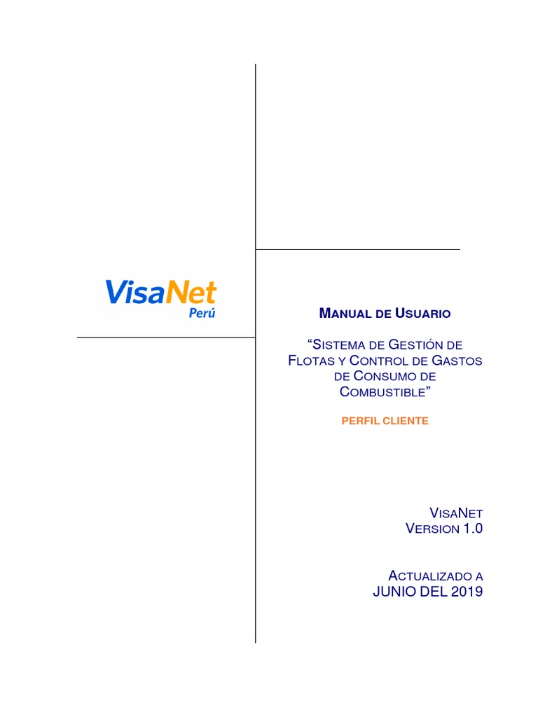 VisaNet Flotas - VisaNet Manual de Usuario CLIENTE v1.0 PDF | PDF ...