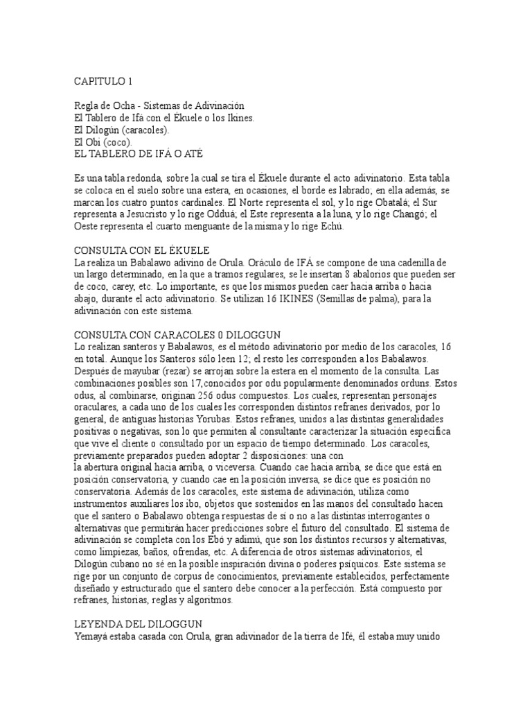 Diloggun | Descargar gratis PDF | Religiones religiosas | Santeria