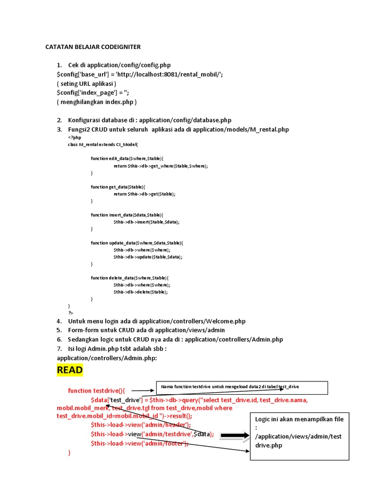 Catatan Belajar Codeigniter | PDF | Information Technology Management ...