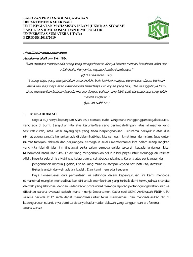 LPJ 2018 Kadri-2 (Fix Revisi) | PDF