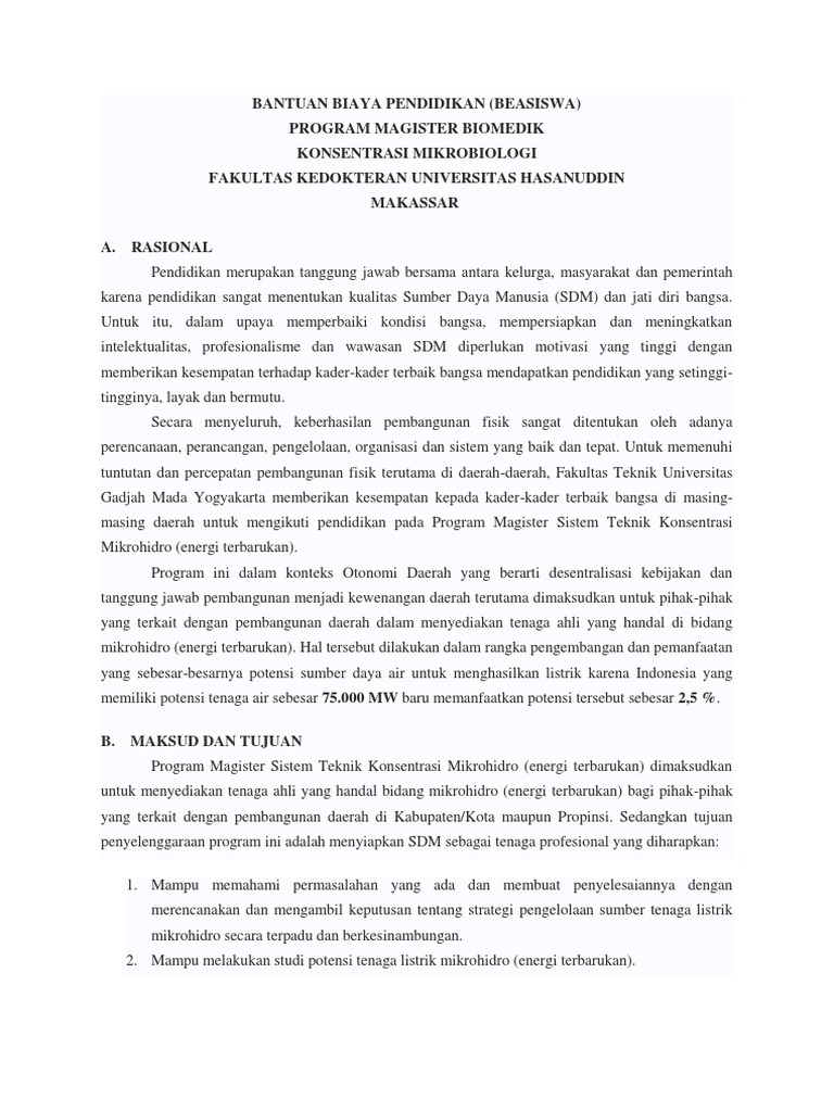 Contoh Proposal S2 | PDF | Ilmu Sosial | Sains & Matematika