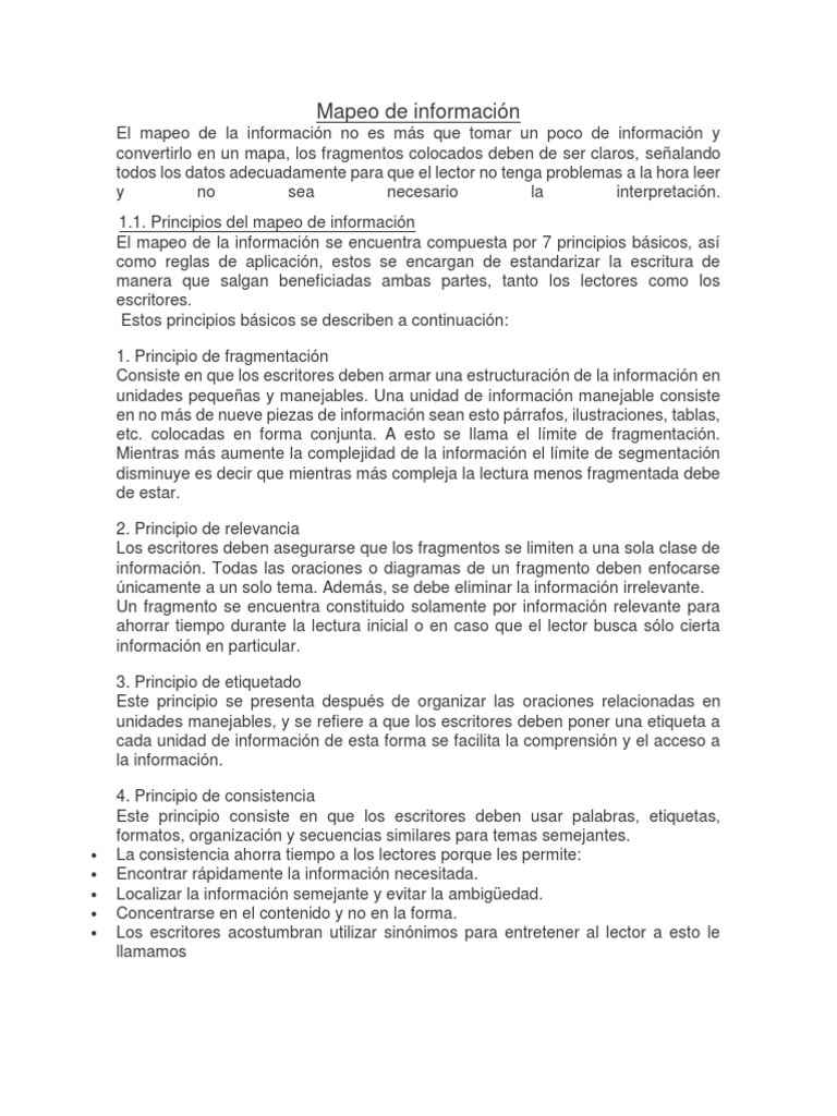 Mapeo de Información | PDF | Información | Función (Matemáticas)