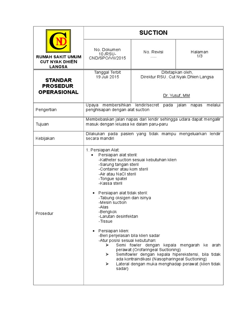 Sop-Suction | PDF