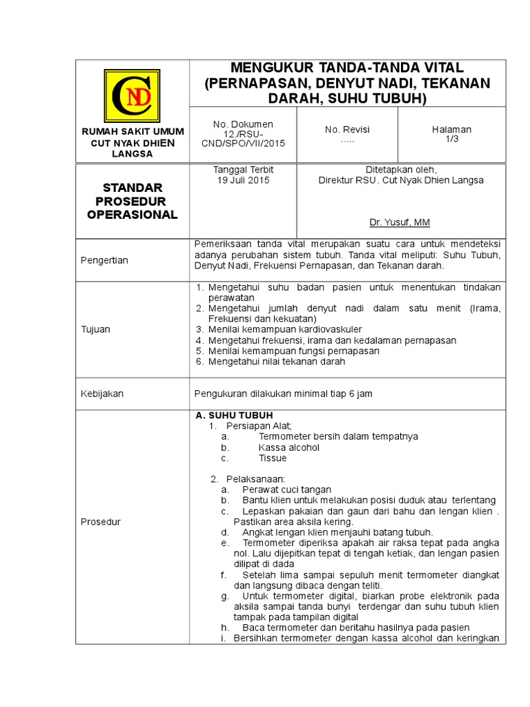 Sop-Mengukur TTV | PDF